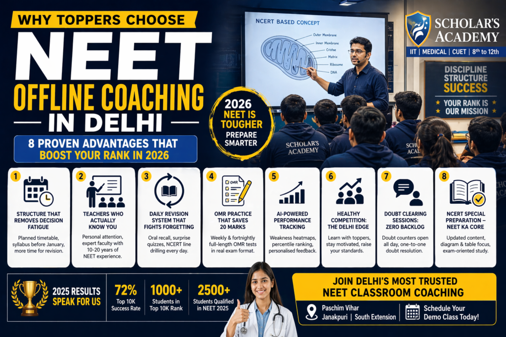 Top 8 Benefits of NEET Offline Coaching in Delhi for Medical Aspirants ...